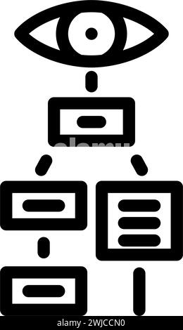 visual hierarchy ux ui design glyph icon vector illustration Stock Vector Image & Art - Alamy