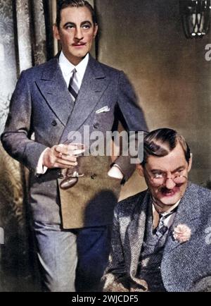 John (1882-1942) und Lionel (1878-1954) Barrymore, Amerikanische ...