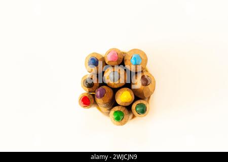 SPECTACULAR AND ADORABLE CRAFTSMANSHIP COLORED CRAYONS RUSTICALLY MADE ...