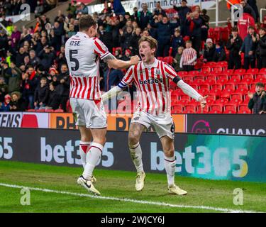 Wouter Burger of Stoke City celebrates after scoring a goal to make it ...