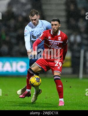 Sam Greenwood of Preston North End lines up prior to the Sky Bet ...