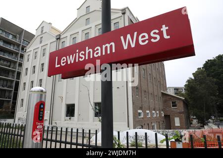 Lewisham West light rail station in Sydney, NSW, Australia Stock Photo ...