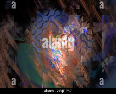 Imaginatory lush fractal texture image abstract background Stock Photo ...