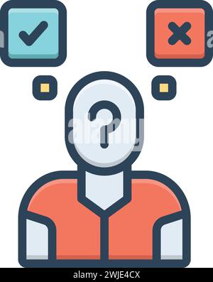Icon for decided; question mark Stock Vector Image & Art - Alamy
