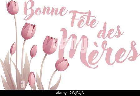Mothers Day French Bonne Fete Des Meres Design Stock Vector Image & Art ...