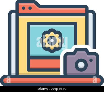 Icon for webshots,picture Stock Vector Image & Art - Alamy