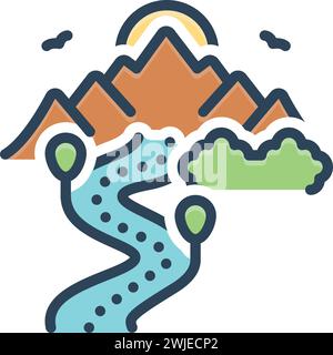 Icon for trails,footpath Stock Vector Image & Art - Alamy