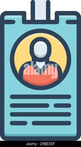 Icon for named,enrolled Stock Vector Image & Art - Alamy