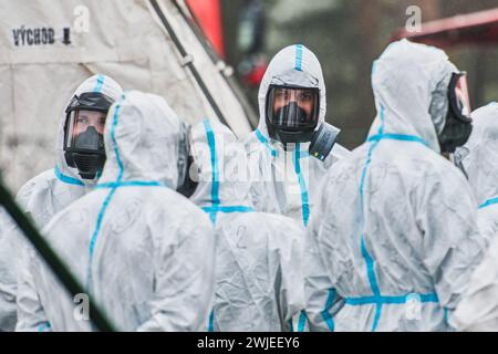Vanec, Czech Republic. 15th Feb, 2024. The culling of 11,500 laying ...
