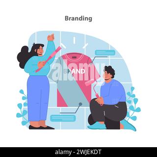 Branding concept. Designing visual identity for corporate wear ...