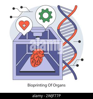 Biomedical Engineering concept. Bioprinting of organs revolutionizes ...