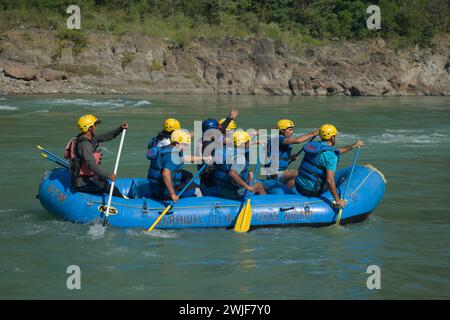 Medium current River Rafting Rishikesh India Stock Photo - Alamy