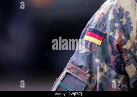 Paderborn, Germany. 15th Feb, 2024. View of the British military ...