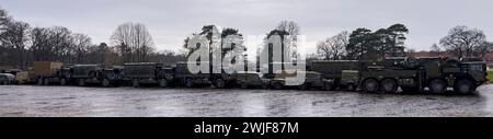 Paderborn, Germany. 15th Feb, 2024. View of the British military ...