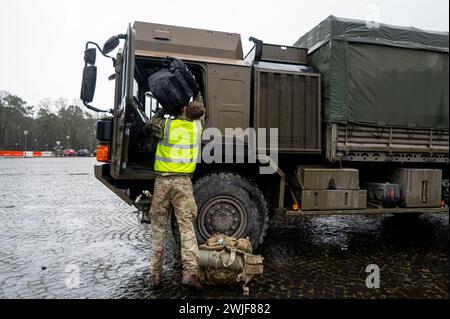 Paderborn, Germany. 15th Feb, 2024. View of the British military ...