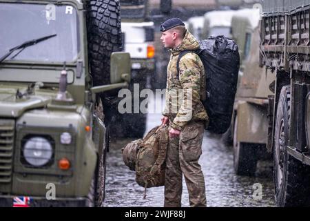 Paderborn, Germany. 15th Feb, 2024. View of the British military ...