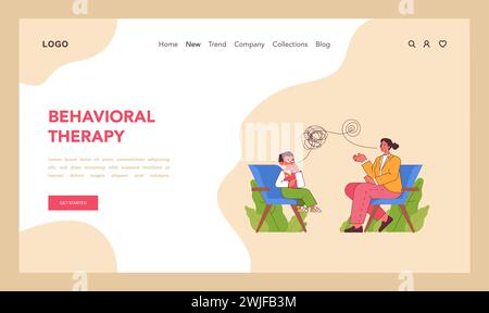 Behavioral Therapy session in progress, showcasing a therapist and ...