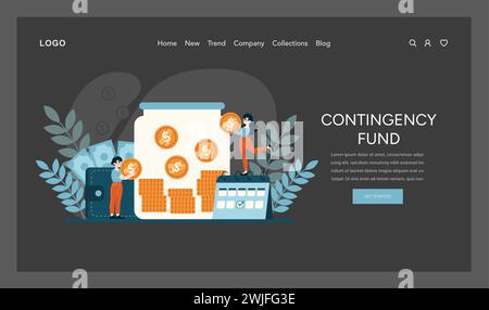 Contingency Fund concept. Essential safeguarding of assets for ...