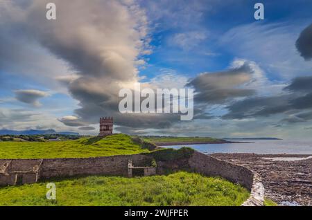 Folly Towers and walled garden at Tynte Lodge in Tullaghan, on the ...