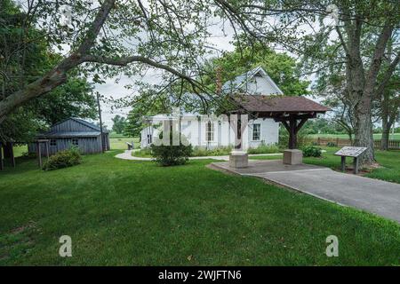 Wilbur Wrights's Birthplace, Millville, Indiana, is the house where the aviator was born. A ...