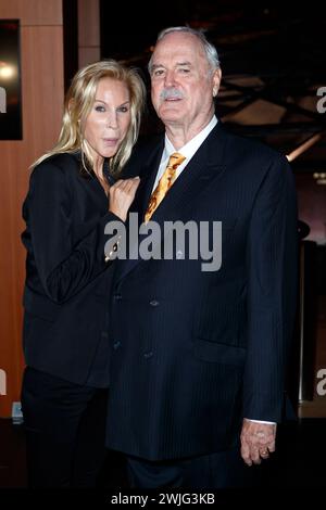 John Cleese and his wife, Jennifer Wade, attend a gala night ...