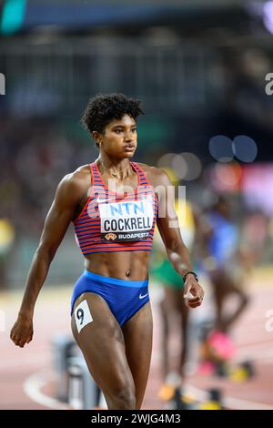 Anna COCKRELL participating in the 400 meters at the World Athletics ...