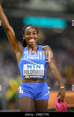 Ayomide FOLORUNSO participating in the 400 meters hurdles at the World ...