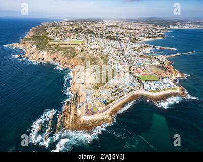 Aerial view of Mossel Bay, Western Cape Province, South Africa Stock ...
