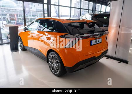 new orange Car MG4 Electric, Motor UK Limited Nanjing, high-performance ...