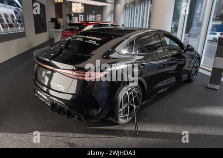 new black BYD Seal 2024 Electric Car rear view, SUV Chinese ...