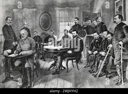 Surrender of General Robert E Lee at Appomattox Court House Stock Photo ...
