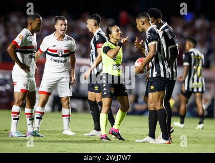 SÃO PAULO, BRAZIL - FEBRUARY 1: Referee Rafael Rodrigo Klein is seen ...