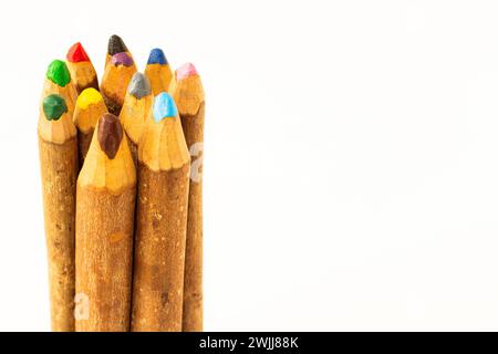 SPECTACULAR AND ADORABLE CRAFTSMANSHIP COLORED CRAYONS RUSTICALLY MADE ...