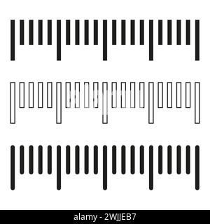 Vector illustration of size indicators. Eps 10 sign Stock Vector Image ...