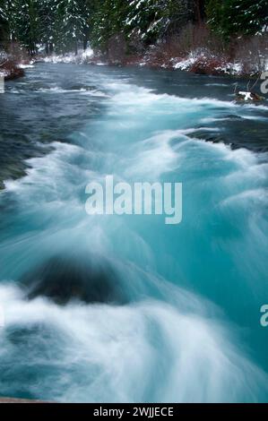 Metolius Wild and Scenic River at Wizard Falls Fish Hatchery, Deschutes ...