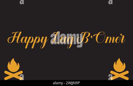 Happy Lag BOmer Stylish text illustration design Stock Vector Image & Art - Alamy