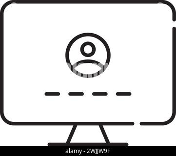 Computer and account login and password Stock Vector Image & Art - Alamy