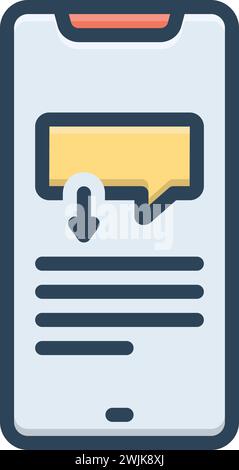 Icon for previews,intimation Stock Vector Image & Art - Alamy