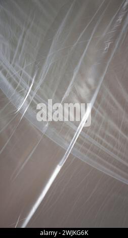 Transparent plastic sheet wrinkles background Stock Photo - Alamy