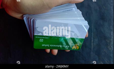 Photo of Indonesia's state-owned BPJS card with a black photo ...