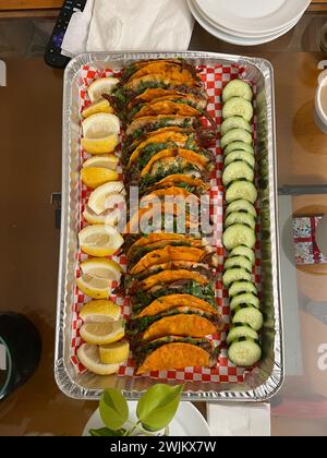 Tasty and traditional mexican dish birria tacos Stock Photo - Alamy
