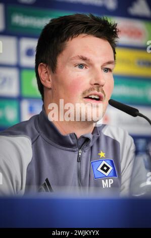 Hamburg, Germany. 16th Feb, 2024. Soccer: Bundesliga 2, press ...