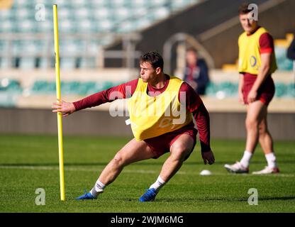 England's Tom Roebuck during a training session at Allianz Stadium ...