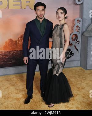 (L-R) Justin Chien and Maria Zhang at the Netflix's AVATAR: THE LAST AIRBENDER World Premiere ...