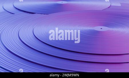 A vinyl record with colorful lines, offering a dynamic and vibrant ...