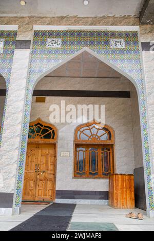 Shia mosque in village Ganish (Ganesh) near Karimabad in Hunza valley ...