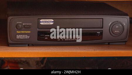 Concept shot of the old VHS player covered in dust Stock Photo - Alamy