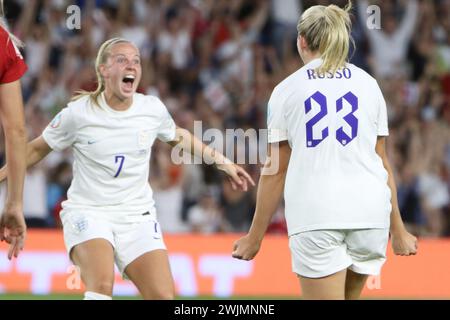 Alessia Russo celebrates goal England v Northern Ireland UEFA Womens ...