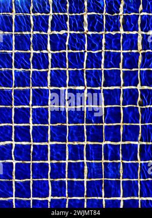 Blue ceramic tiles underwater background Stock Photo - Alamy