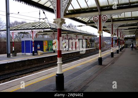 Skipton Railway station, in Winter, North Yorkshire Stock Photo - Alamy